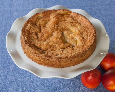 Rustic Nectarine Cake