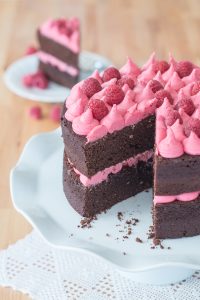 Raspberry Chocolate Layer Cake