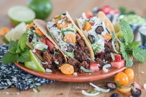 April Fools' Day Meatloaf Cake with Gruyere Mashed Potato Frosting